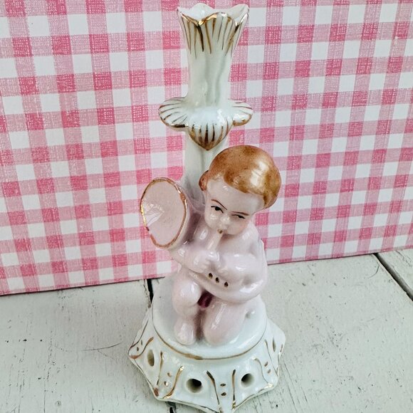 Vintage | Accents | Vintage Angel Cherub Bud Vase Tiny Bud Vase Angel ...
